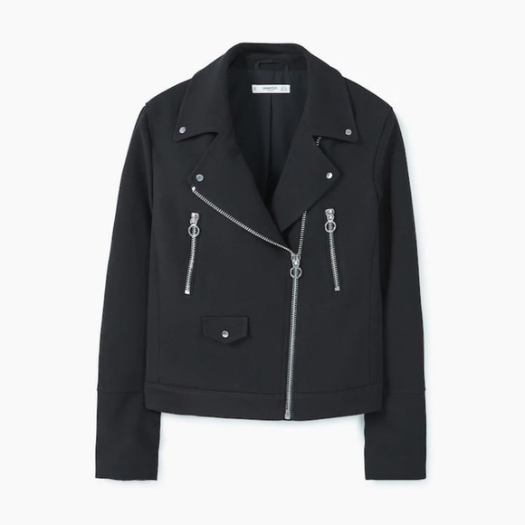 Mango | Jackets & Coats | Mango Nancy Zipped Biker Jacket | Poshmark